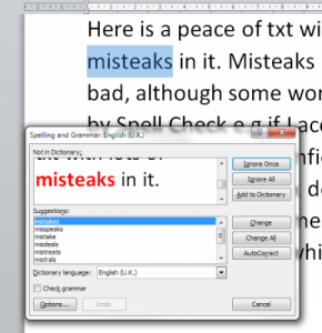 How to use spell check in Word 2007 and Word 2010 | Chris The Story ...