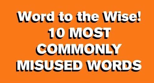 10 most commonly misused words. | Chris The Story Reading Ape's Blog
