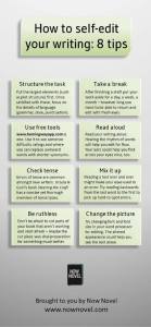 How to Self-edit Your Writing: 8 Tips Infographic… | Chris The Story ...