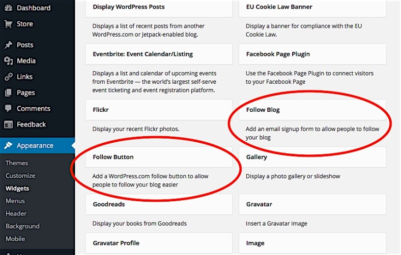 HOW TO Add ‘Follow by Email’ & ‘Follow’ Widgets to WordPress Blogs ...