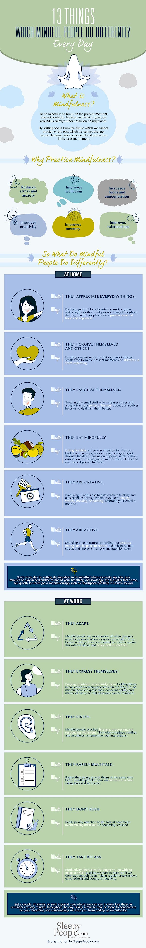 13 Ways To Be More Mindful [Infographic]… | Chris The Story Reading Ape ...