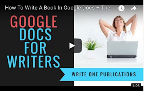 Watch “How To Write A Book In Google Docs – The Basics Of Formatting A ...