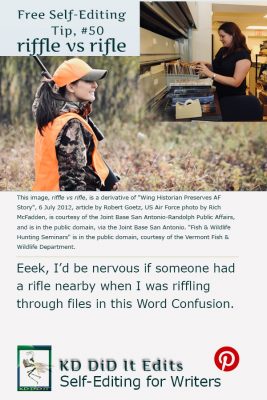 Word Confusion: Riffle versus Rifle – by kddidit… | Chris The Story ...
