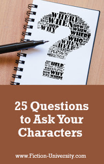 An Exercise in Layering & Depth: 25 Questions to Ask Your Characters ...