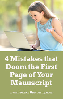 4 Mistakes that Doom the First Page of Your Manuscript – by Janice ...
